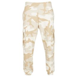 Jogginghose Urban Classics "Urban Classics Herren Wide Camo Cargo Sweatpants", Herren, Gr. M, US-Gr&ouml;&szlig;en, simplesandcamo, 65% Baumwolle, 35% Polyester, normal, Hosen Jogginghose