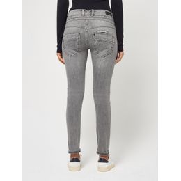 Slim-fit-Jeans Gang "94MARGE", Damen, Gr. 34, N-Gr, grau stone, Denim/Jeans, Obermaterial: 98% Baumwolle, 2% Elasthan, unifarben, slim fit lang, Jeans Slim-fit-Jeans, mit besonderem 4-Knopf-Verschluss, Topseller
