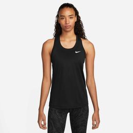 Trainingstop Nike "DRI-FIT WOMEN'S RACERBACK TANK", Gr. L, schwarz, wei&szlig;, Obermaterial: 100% Polyester, Rundhals, Tops, gro&szlig;z&uuml;gige Passform, f&uuml;r Fitness, Fu&szlig;ball, Yoga und Laufen