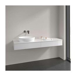 Villeroy & Boch Villeroy und Boch Antao Waschtisch-Unterschrank K15050GF 160x19x50cm, Hahnlochbohrung, Waschbeckenplattenfarbe Lack, glossy white lacquer