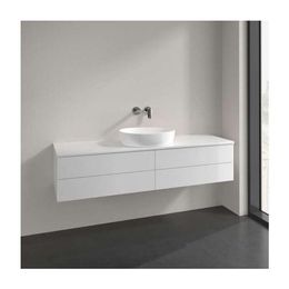 Villeroy & Boch Villeroy und Boch Antao Waschtisch-Unterschrank K25010GF 160x36x50cm, Waschbeckenplattenfarbe Lack, glossy white lacquer