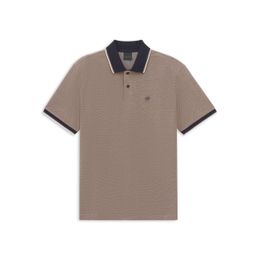Poloshirt Bugatti, Damen, Gr. L, 40, beige, 100% Baumwolle, unifarben, normal, ohne Ausschnitt, Shirts, Modern Fit mit dezenter Stickerei