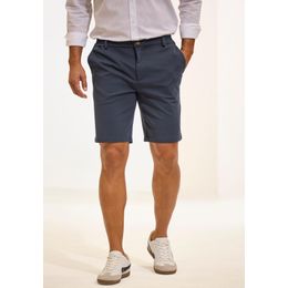 H.I.S. Shorts H.I.S "Dehnbund-Hose mit seitlichem Gummizug, auch in gro&szlig;en Gr&ouml;&szlig;en", Herren, Gr. 33, N-Gr, navy, Jersey, Obermaterial: 73% Baumwolle, 17% Polyamid, 10% Elasthan, comfort fit kurz, Hosen Shorts, Komfortbund - besonders bequem