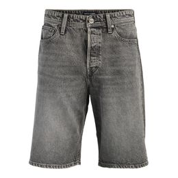 Jack & Jones Shorts JACK & JONES "JJIALEX JJORIGINAL SHORTS SQ 670", Herren, Gr. S, N-Gr, grau denim, Web, Obermaterial: 100% Baumwolle, unifarben, relaxed fit knielang, Hosen Shorts
