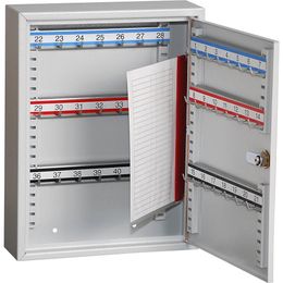 Schl&uuml;sselschrank, 42 Haken, HxBxT 350 x 270 x 80 mm, lichtgrau kaiserkraft