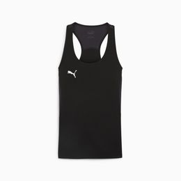 Tanktop Puma "TEAMGOAL TANK TOP", Damen, Gr. L, Puma schwarz, Puma wei&szlig;, flat schwarz gray, Interlock, Obermaterial: 100% Polyester, unifarben, slim fit normal, Rundhals, Tops Tanktop, Slim Fit, &auml;rmellos, mit DryCELL Technologie, f&uuml;r Fu&szlig;ball-Training