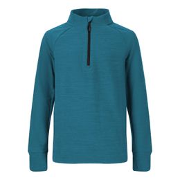 Fleeceshirt WHISTLER "Kajsa Jr.", Jungen, Gr. 152, dunkelblau, 92% Polyester, 8% Elasthan, unifarben, normal, ohne Ausschnitt, Shirts, mit atmungsaktiver und w&auml;rmender Qualit&auml;t