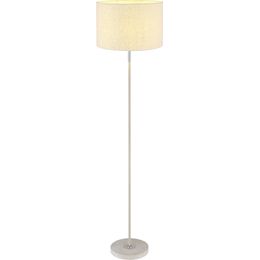 Globo LIGHTING Stehlampe "DELEON", sandfarben matt, 1, &Oslash; 40cm H: 159cm, 1 Stk., Leuchten, Stehleuchte f&uuml;r Wohnzimmer Travertin sand, Stehlampe