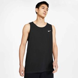 Tanktop Nike "Dri-FIT Men's Training Tank", Herren, Gr. M, schwarz, Obermaterial: 57% Baumwolle, 43% Polyester, Tops Tanktop, sportlicher Stil, f&uuml;r Fitness-Aktivit&auml;ten, weiches Material