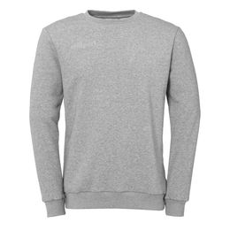 Sweatshirt Uhlsport "Sweatshirt Sweatshirt", Herren, Gr. XXL, grau (schwarz grau melange), Obermaterial: 72% Baumwolle CO(Bio). 28% Polyester Pol. recyc.., Sweatshirts Sweatshirt