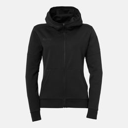 Trainingsjacke Kempa "Kapuzenjacke STATUS WOMEN", Damen, Gr. S, schwarz, Obermaterial: 72% Baumwolle CO. 28% Polyester PES., Jacken Trainingsjacke