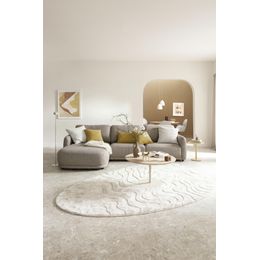 Sch&ouml;ner Wohnen Kollektion Ecksofa "Wonder, Organische Eck-Lounge f&uuml;r dein Zuhause", taupe, B:318cm H:86cm T:188cm, 100% Polyester, SCH&Ouml;NER WOHNEN-KOLLEKTION, Sofas, Ecksofa, Sanfte Kurven, Kammerkissen-Komfort & maximale Entspannung
