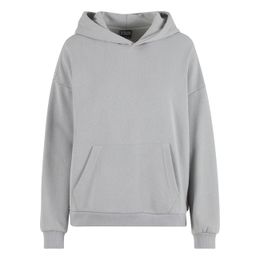 Kapuzenpullover Urban Classics "Urban Classics Ladies Light Terry Oversized Hoodie", Damen, Gr. M, lightasphalt, 70% Baumwolle, 30% Polyester, unifarben, oversize, ohne Ausschnitt, Pullover Kapuzenpullover