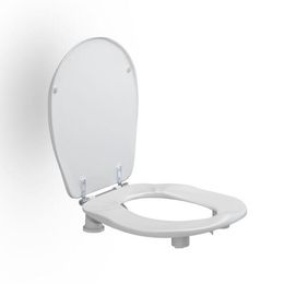 Pressalit Ergosit WC-Sitz R20000 mit Deckel, erh&ouml;ht 50mm, wei&szlig;