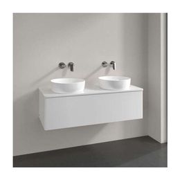 Villeroy & Boch Villeroy und Boch Antao Waschtisch-Unterschrank L35050GF mit Beleuchtung, 1 Auszug, 1200 x 360 x 500 mm, Front ohne Struktur, Glossy White Lacquer / Glossy White Lacquer