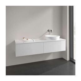 Villeroy & Boch Villeroy und Boch Antao Waschtisch-Unterschrank K38050GF 160x36x50cm, Hahnlochbohrung, Waschbeckenplattenfarbe Lack, glossy white lacquer