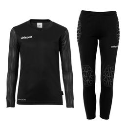 Sportanzug Uhlsport "Torwart-Sets REACTION GOALKEEPER SET JUNIOR", Jungen, Gr. 116, schwarz, Obermaterial: 100% Polyester Pol. recyc.., Sportanz&uuml;ge