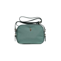 Schultertasche U.S. Polo Assn. "HOUSTON CROSSBODY BAG Damen", Damen, Gr. B/H/T: 9cm x 19cm onesize, gr&uuml;n, Polyester, Polyurethan, Taschen Schultertasche, Schultertasche Damen, Shopper, Handtasche, Fashion, Lifestyle, Sale