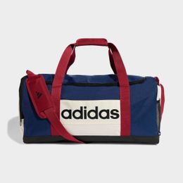 Sporttasche adidas Performance "LINEAR DUFFELBAG M COLOURBLOCKING", dunkelblau, sanftes wei&szlig;, active maroon, Obermaterial: 100% Polyester, Taschen Sporttasche, aus Polyester, mit gepolsterten Griffen, sportlicher Look