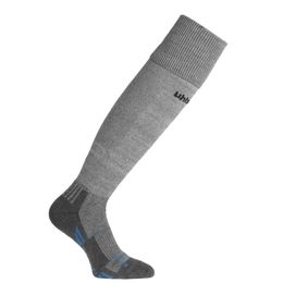 Socken Uhlsport "Socken Team Pro Player", Herren, Gr. 37-40, schwarz (schwarz grau melange, schwarz), Obermaterial: 77% Polyester Pol. recyc.. 15% Baumwolle CO(Bio). 8% Polyamid Polyam.recyc., Socken Socken