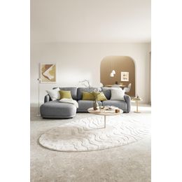 Sch&ouml;ner Wohnen Kollektion Ecksofa "Wonder, Organische Eck-Lounge f&uuml;r dein Zuhause", grau, B:318cm H:86cm T:188cm, 100% Polyester, SCH&Ouml;NER WOHNEN-KOLLEKTION, Sofas, Ecksofa, Sanfte Kurven, Kammerkissen-Komfort & maximale Entspannung