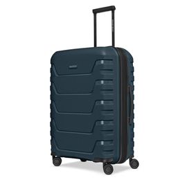 Trolley SMARTBOX "Edition 01 4 Rollen Trolley 66 cm mit Dehnfalte", Gr. 75 l, dunkelblau, Polypropylen, Koffer