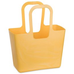Einkaufsshopper Koziol "TASCHE XL", artflow gelb, B:44cm H:54cm T:21,5cm, Kunststoff, Einkaufsk&ouml;rbe, Einkaufsshopper, Kunststoff