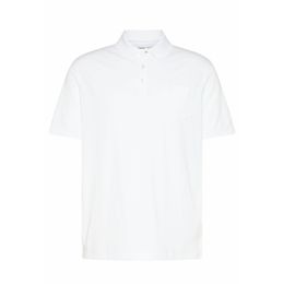 Poloshirt Bugatti, Herren, Gr. L, 10, wei&szlig;, 50% Baumwolle, 50% Polyester, unifarben, normal, ohne Ausschnitt, Shirts, Modern Fit aus einem Baumwollmix