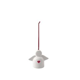 Dekofigur "Ornament Sending Love With Love 5 x 3 cm wei&szlig;", wei&szlig;, B:3cm H:4,6cm T:5cm, LIKE. BY VILLEROY & BOCH, Dekofiguren