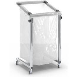 eurokraft pro Gro&szlig;volumen Wertstoffsammler, f&uuml;r Volumen 1000 l, fahrbar, aus Vierkantrohr