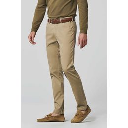 Chinos MEYER "Chicago", Herren, Gr. 36, L&auml;nge 34, mais, 97% Baumwolle, 3% Elasthan, unifarben, regular fit lang, Hosen, mit Two-Tone-Super-Stretch