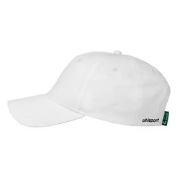 Snapback Cap Uhlsport "Cap Base", Herren, Gr. NOSIZE, wei&szlig;, Obermaterial: 100% Baumwolle CO(Bio)., Caps