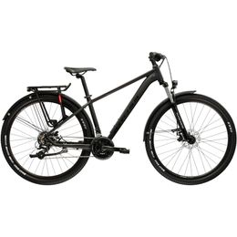 Mountainbike KROSS "Hardtail 29" Hexagon X200 schwarz 21 G&auml;nge mit Beleuchtung 2026" Gr. 43, schwarz, schwarz, Fahrr&auml;der, 43cm, 29 Zoll (73,66cm) hinten: 29 Zoll (73,66cm), Rahmen aus Aluminium Performance