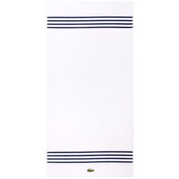 Duschtuch Lacoste "LCOURTLI", marine, B:70cm L:140cm, Frottier, Obermaterial: 97% Baumwolle, 3% Polyester, Handt&uuml;cher, mit Label-Applikationen