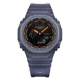 Chronograph Casio G-SHOCK, blau, orange, schwarz, Armbanduhren, Damen, Chronograph, Quarzuhr, Armbanduhr, Herrenuhr, analog, digital