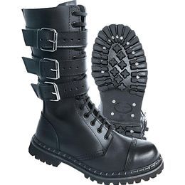 Sneaker Brandit "Brandit Herren 3-Buckle Phantom Boots", Damen, Gr. 46, schwarz, unifarben, Schuhe Sneaker