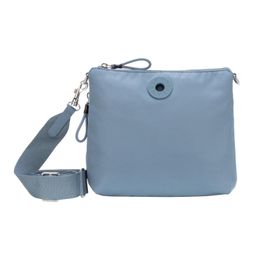 JOOP! Schultertasche JOOP JEANS "giocoso 1.0 letizia shoulderbag mhz", Damen, Gr. B/H/T: 25cm x 23cm x 6,5cm, hellblau, Textil, Taschen Schultertasche, Damen Handtasche, Shoulder Bag mit Logoemblem