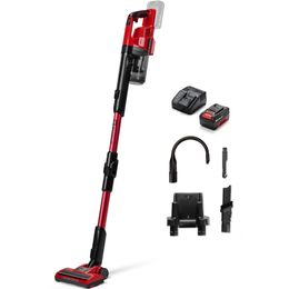 Einhell Akku-Stielstaubsauger "TE-SV 18 Li-FLX (1x 4,0 Ah)", rot, schwarz, B:61,5cm H:11cm T:15,5cm, Akkusauger, inkl. Akku und Ladeger&auml;t