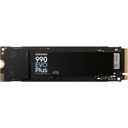 Samsung interne SSD "NVMe2.0 SSD 990 EvoPlus", schwarz, 4 TB, Schreibgeschwindigkeitmaximal 6300 MB/s Lesegeschwindigkeitmaximal 7250 MB/s, Festplatten