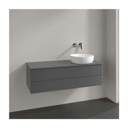 Villeroy & Boch Villeroy und Boch Antao Waschtisch-Unterschrank K23150GK 120x36x50cm, Hahnloch, Waschbeckenplattenfarbe Lack, anthracite matt lacquer