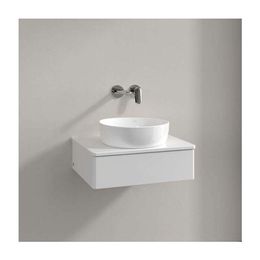 Villeroy & Boch Villeroy und Boch Antao Waschtisch-Unterschrank L07050GF mit Beleuchtung, 1 Auszug, 600 x 190 x 500 mm, Front ohne Struktur, Glossy White Lacquer / Glossy White Lacquer