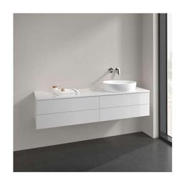 Villeroy & Boch Villeroy und Boch Antao Waschtisch-Unterschrank K27050GF 160x36x50cm, Hahnloch, Waschbeckenplattenfarbe Lack, glossy white lacquer
