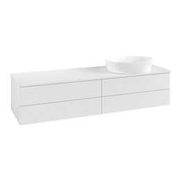 Villeroy & Boch Villeroy und Boch Antao Waschtisch-Unterschrank K27110GF 160x36x50cm, Waschbeckenplattenfarbe Lack, glossy white lacquer