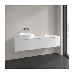 Villeroy & Boch Villeroy und Boch Antao Waschtisch-Unterschrank K37150GF 160x36x50cm, Hahnlochbohrung, Waschbeckenplattenfarbe Lack, glossy white lacquer