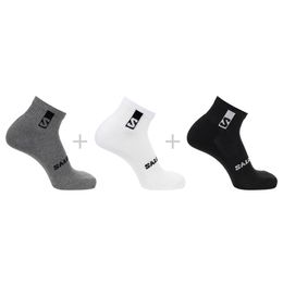 Socken Salomon "EVERYDAY ANKLE 3-PACK", Damen, Gr. L (42/44), bunt, Obermaterial: 73% Baumwolle, 25% Polyamid, 2% Elasthan, Socken Socken