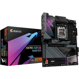 Gigabyte Mainboard "X870E AORUS MASTER Mainboard - Unterst&uuml;tzt AMD Ryzen 9000 CPUs, 16+2+2", schwarz, B:35cm H:8cm T:29,5cm, Mainboards