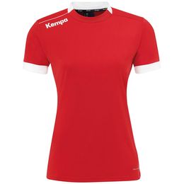 T-Shirt Kempa "Shirt PLAYER TRIKOT WOMEN", Damen, Gr. L, rot (rot, wei&szlig;), Obermaterial: 100% Polyester PES., Shirts T-Shirt