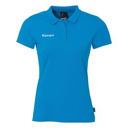 Poloshirt Kempa "POLO SHIRT Classic Women", Herren, Gr. L, blau (Kempablau), Obermaterial: 57% Baumwolle CO(Bio). 38% Polyester Pol. recyc.. 5% Elasthan EL., Shirts