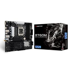 Biostar Mainboard "B760 GAMING PLUS WIFI", schwarz (ohne farbbezeichnung), B:25,8cm H:6,4cm T:28cm, Mainboards