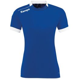 T-Shirt Kempa "Shirt PLAYER TRIKOT WOMEN", Damen, Gr. S, blau (royal, wei&szlig;), Obermaterial: 100% Polyester PES., Shirts T-Shirt